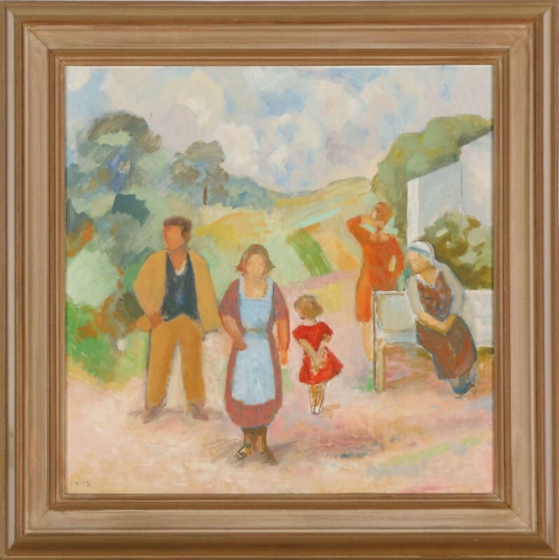 Andreas Friis | Sommerlandskab med figurer | MutualArt