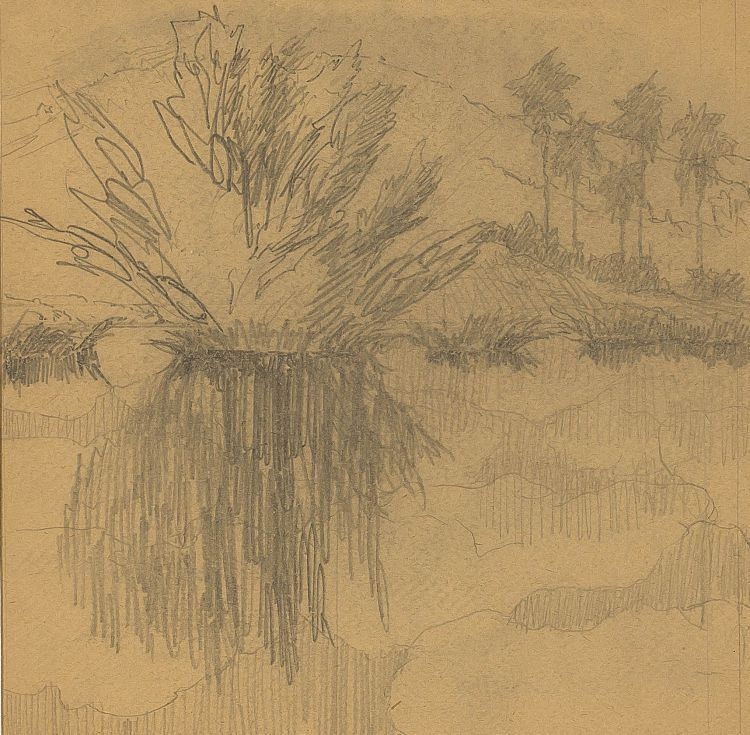 Carl Adolf Erwin Ossman | Blie Skizze (Blue Sketch) | MutualArt