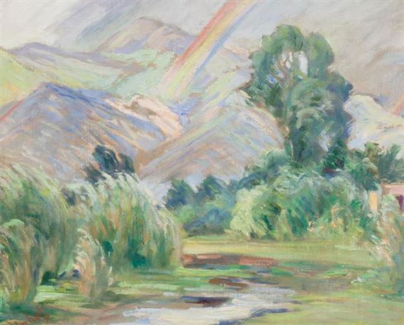 Joseph Adam Imhof | Rainbow in Taos | MutualArt