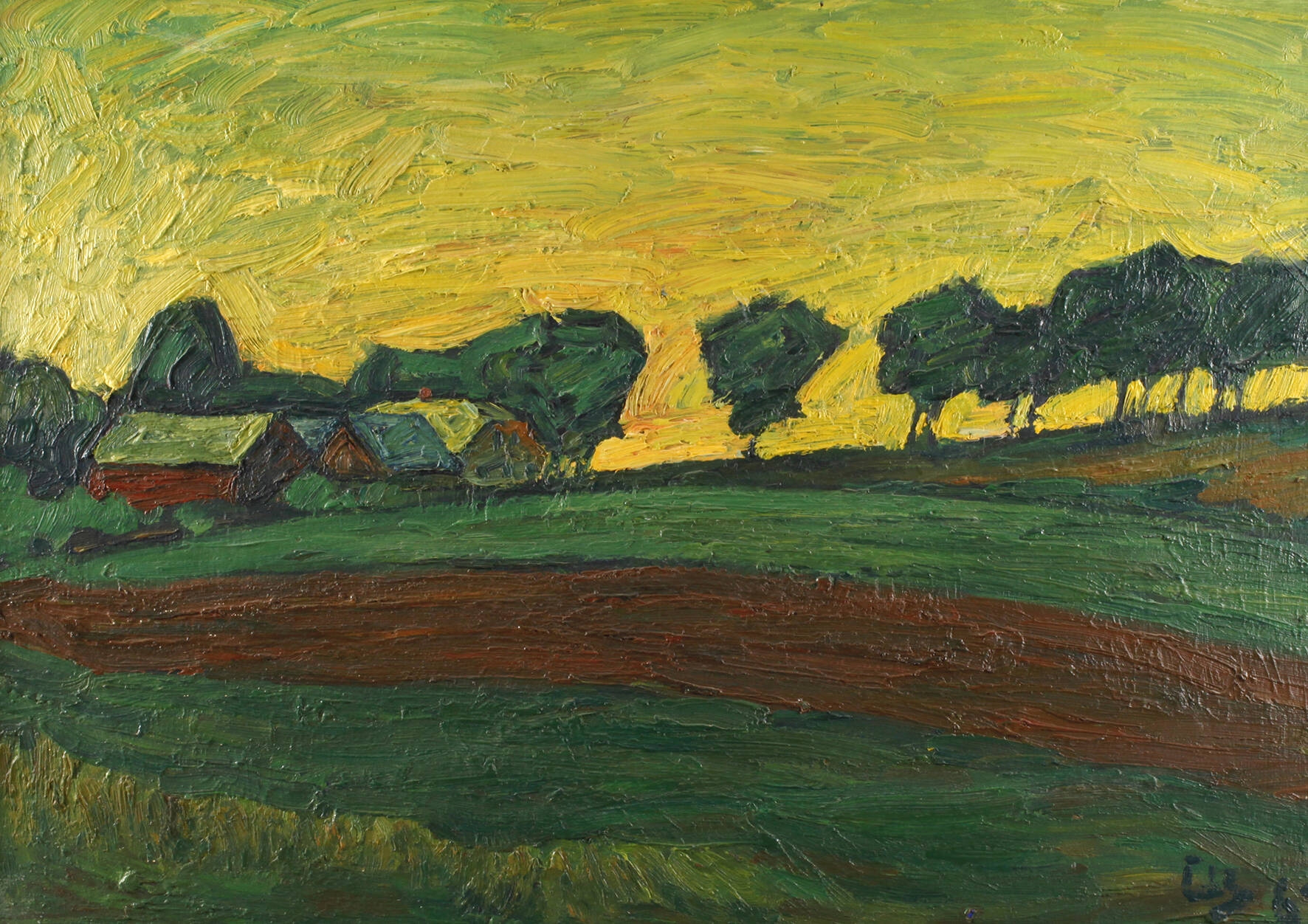 Fredo Bley | Landschaft in Obermylau (1931) | MutualArt