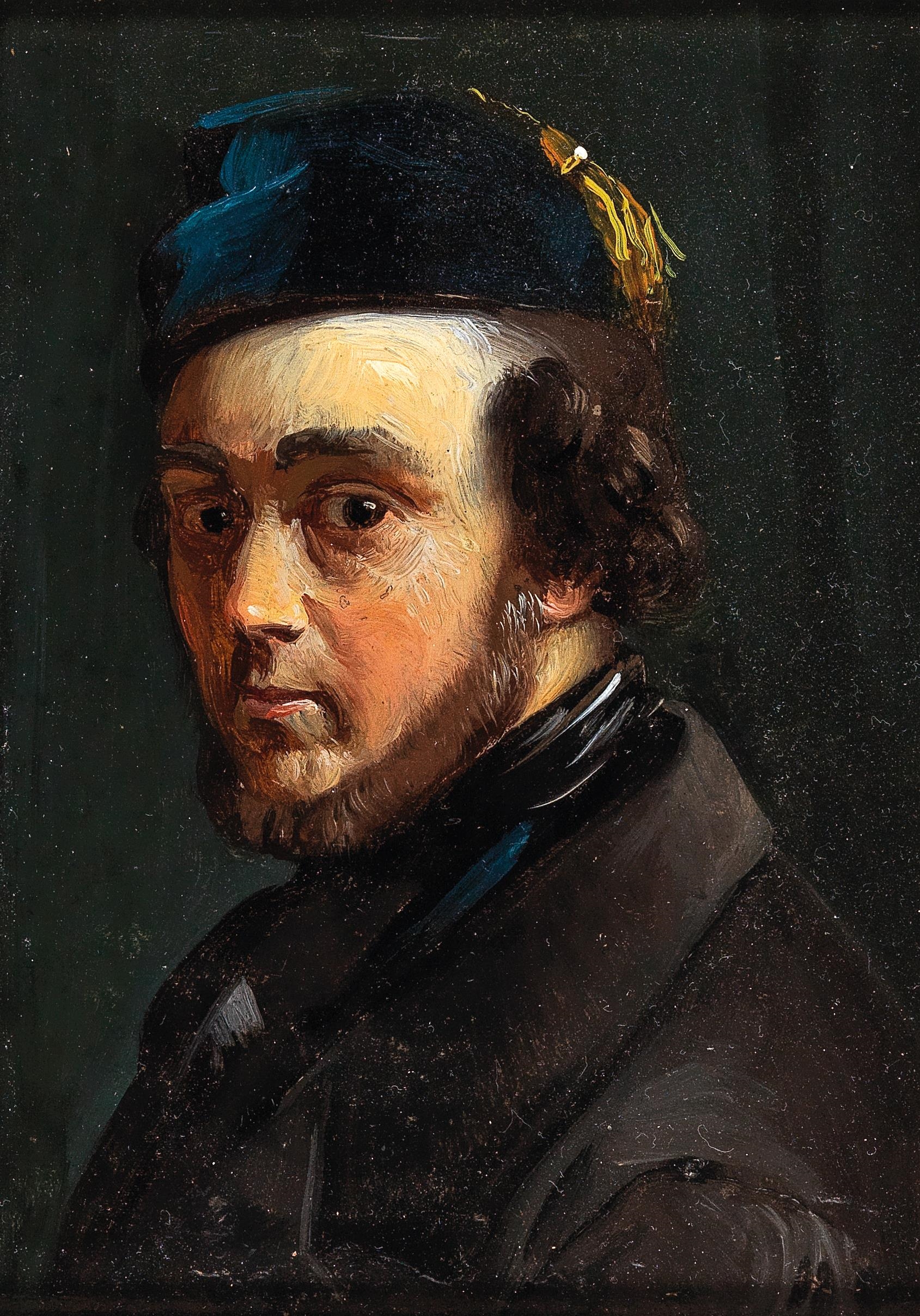 Petrus Van Schendel | Self-Portrait of Petrus van Schendel | MutualArt