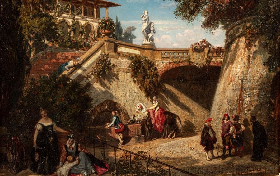 Henri Charles Antoine Baron | Scène médiévale | MutualArt