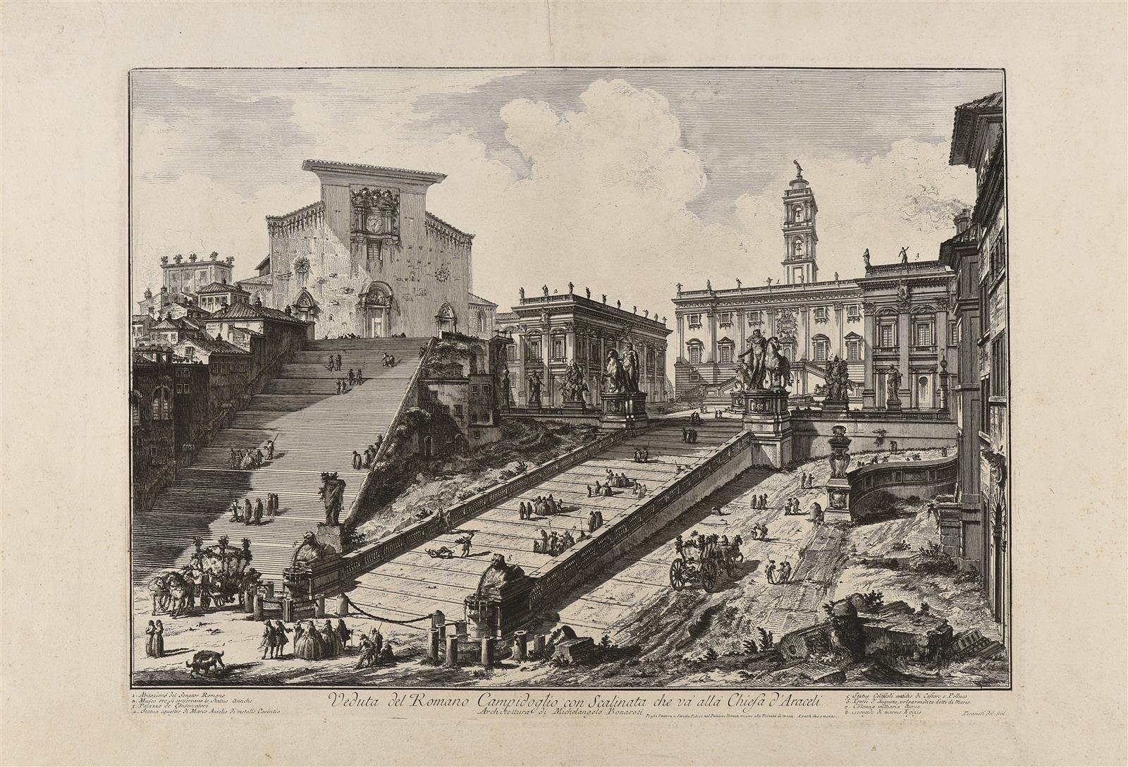 Giovanni Battista Piranesi | Veduta del Romano Campidoglio (1775 ...