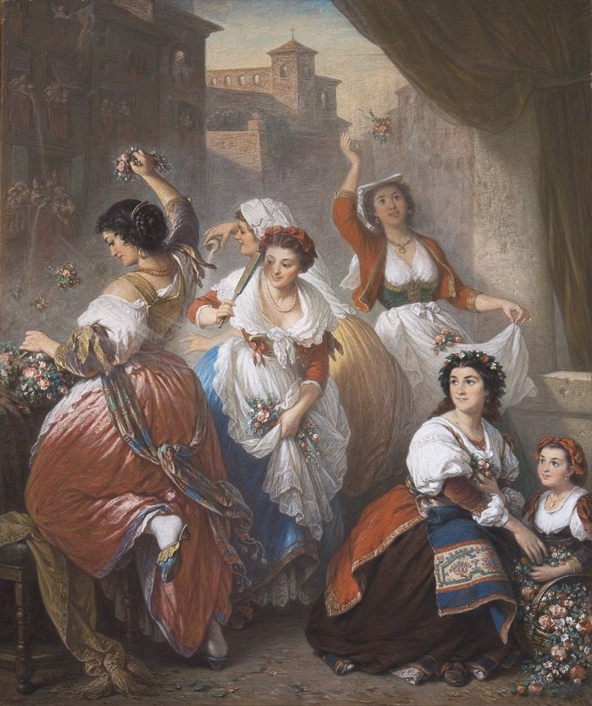 Konstantin Johann Franz Cretius | Karneval in Rom (1884) | MutualArt