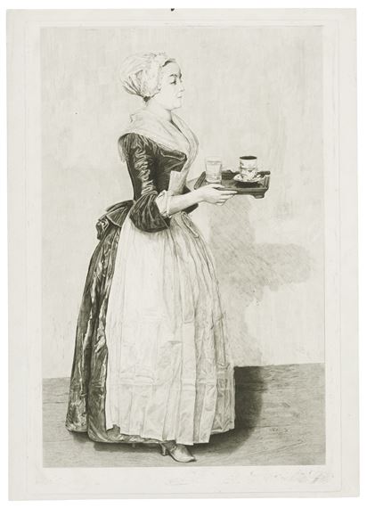 Jean-Étienne‏ Liotard | Two Works: La Chocolatière (1885) | MutualArt