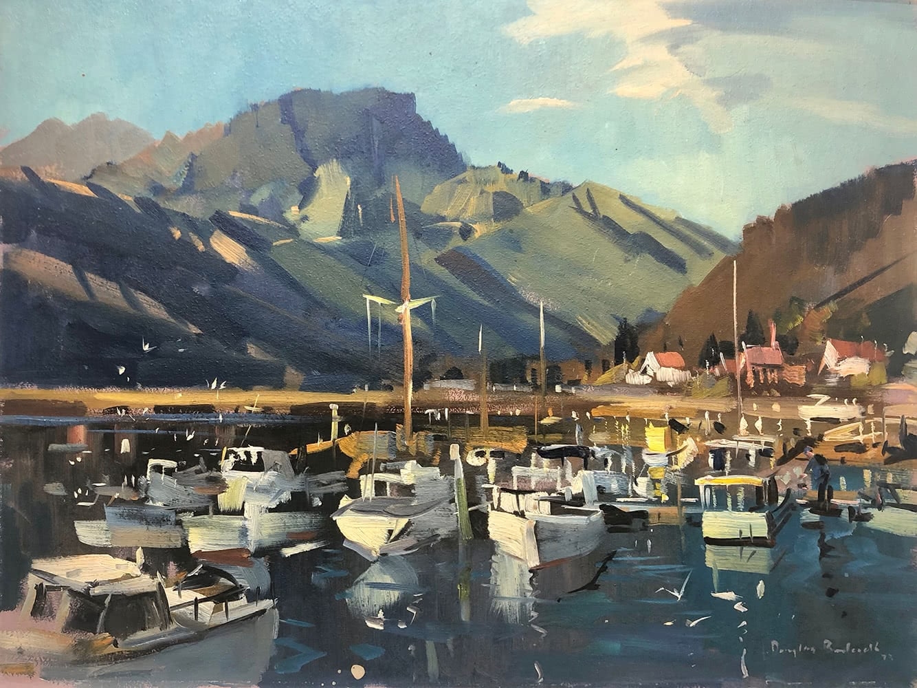 Douglas Badcock | Havelock Boat Harbour (1973) | MutualArt