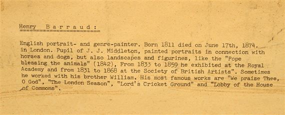 Henry Barraud | PORTRAIT OF GENTLEMAN | MutualArt