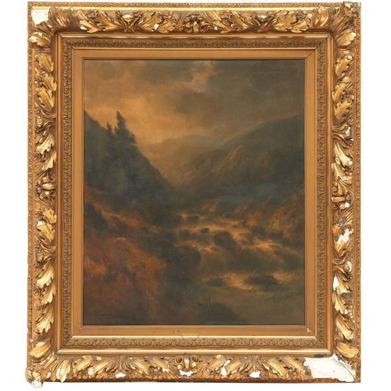 Thomas Bailey Griffin | Stream in Mountainous Landscape | MutualArt