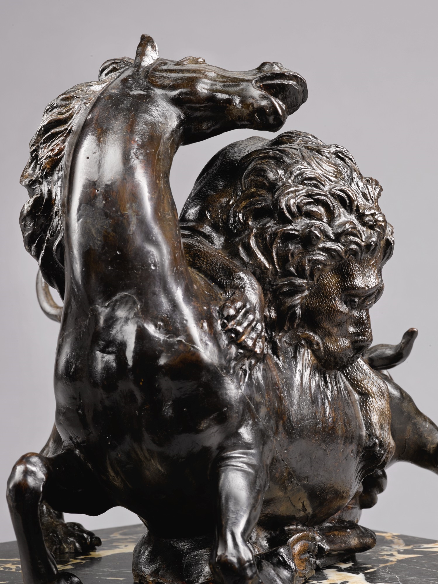 Giambologna | LION ATTACKING A BULL AND LION ATTACKING A HORSE (Early ...