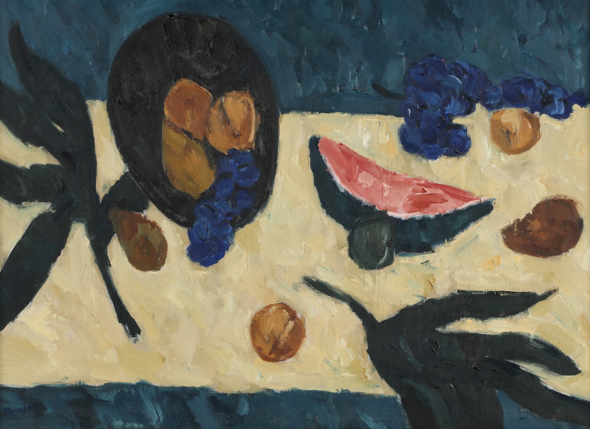 Arthur Fauser | ‚Stilleben mit Melone‘ | MutualArt
