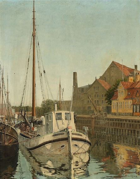 Ole Ring | View from Frederiksholm Canal in Copenhagen | MutualArt
