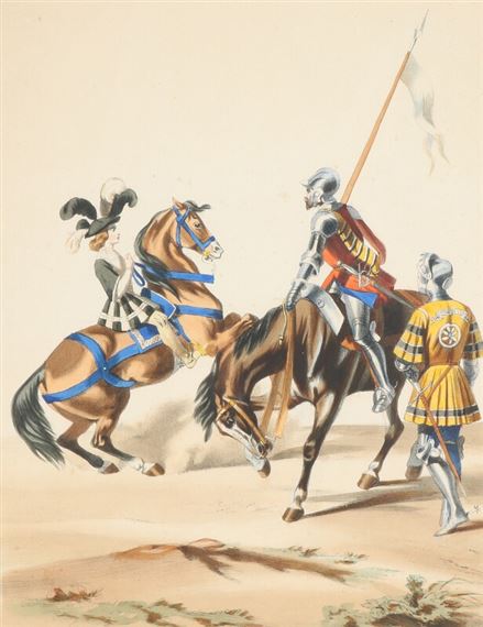 Gustave David | Three plates with historical uniforms | MutualArt