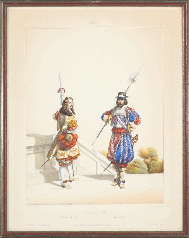 Gustave David | Three plates with historical uniforms | MutualArt