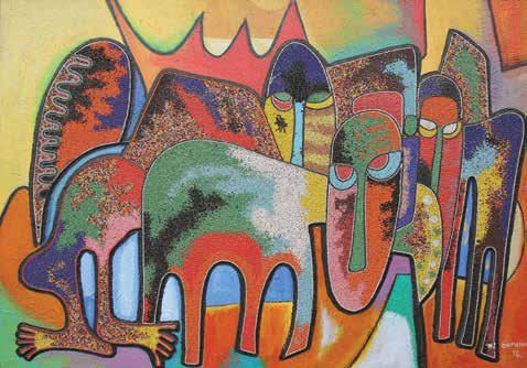 Jimoh Buraimoh | ANIMAL WORLD I (1996) | MutualArt