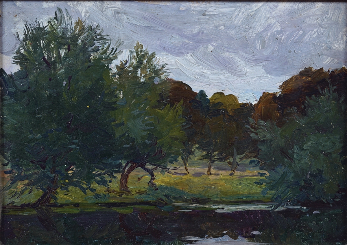 Hans Iten | Trees by a river | MutualArt