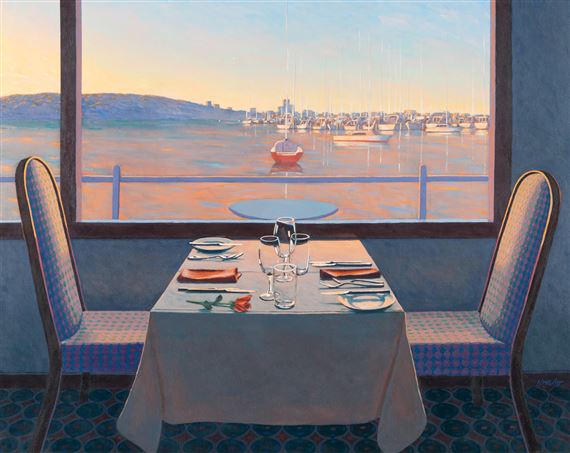 Nigel Hewitt | TABLE FOR TWO MATILDA BAY RESTAURANT | MutualArt