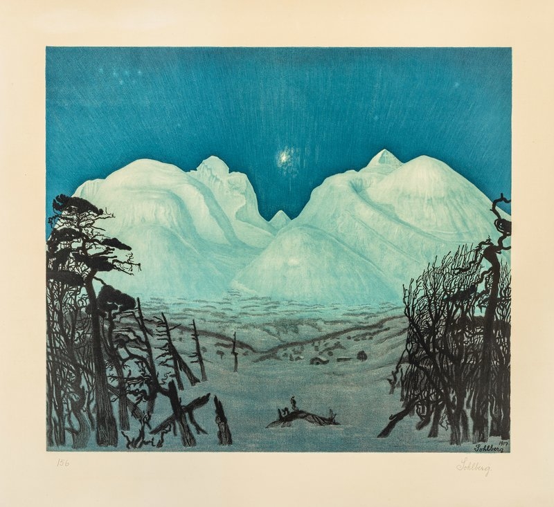 Harald Sohlberg | Winternight Rondane | MutualArt