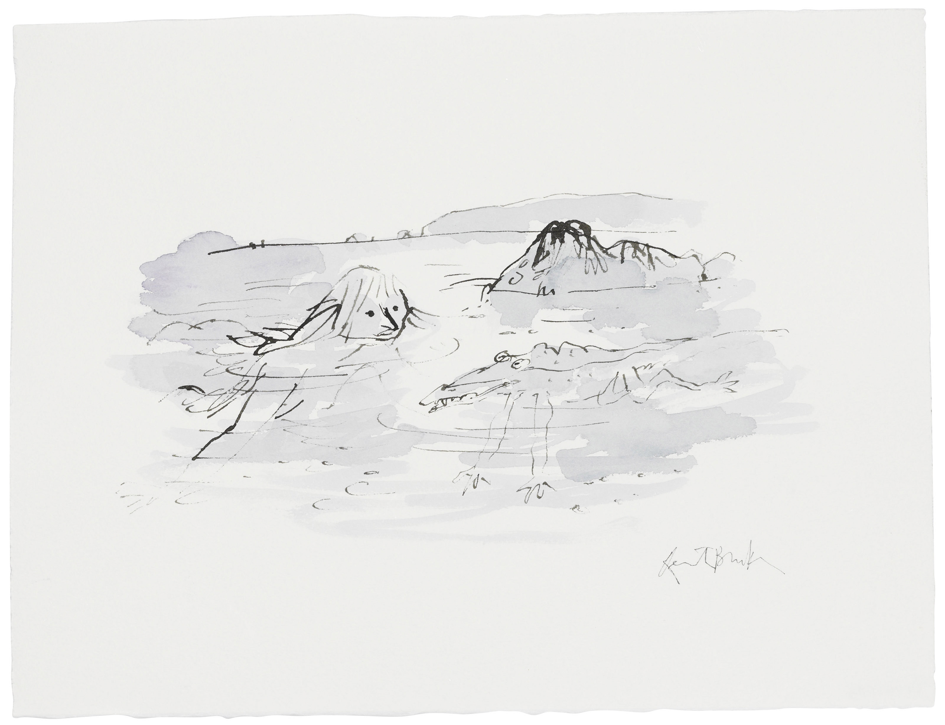 Quentin Blake | Women & Strange Creatures #114 (2014) | MutualArt