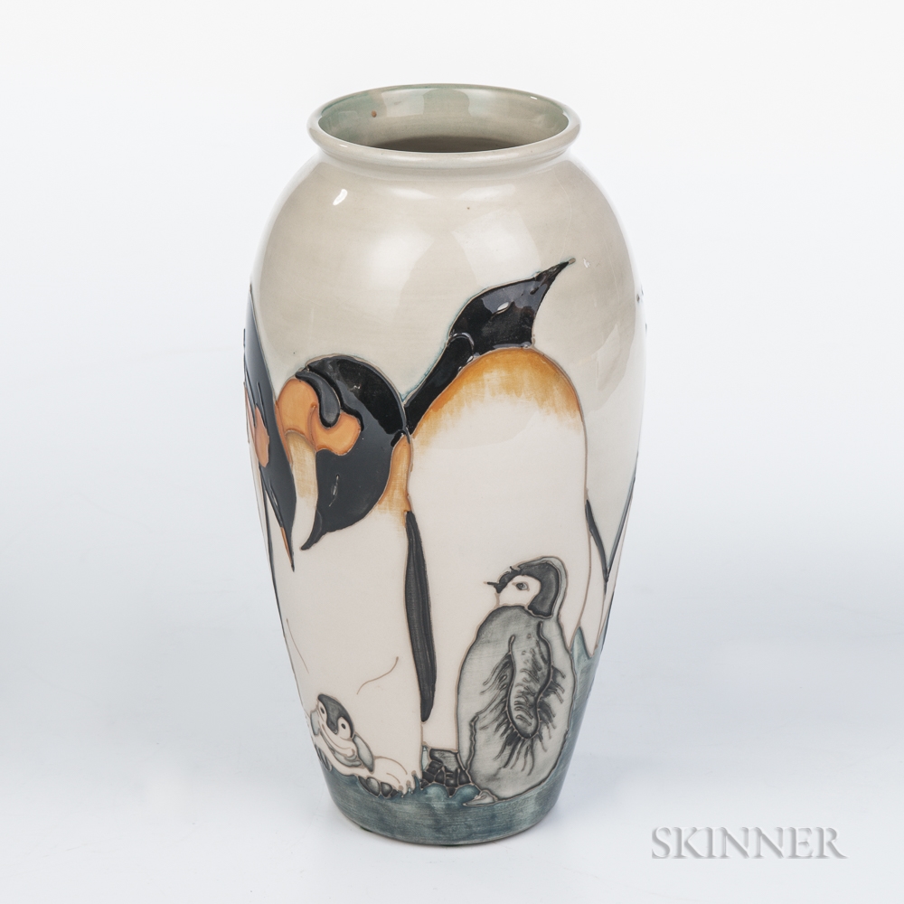 William Moorcroft | Emperor Penguin Vase (1989) | MutualArt