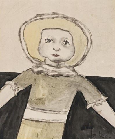 Joy Hester | DOLL IN GREEN DRESS (1947 - 1948) | MutualArt