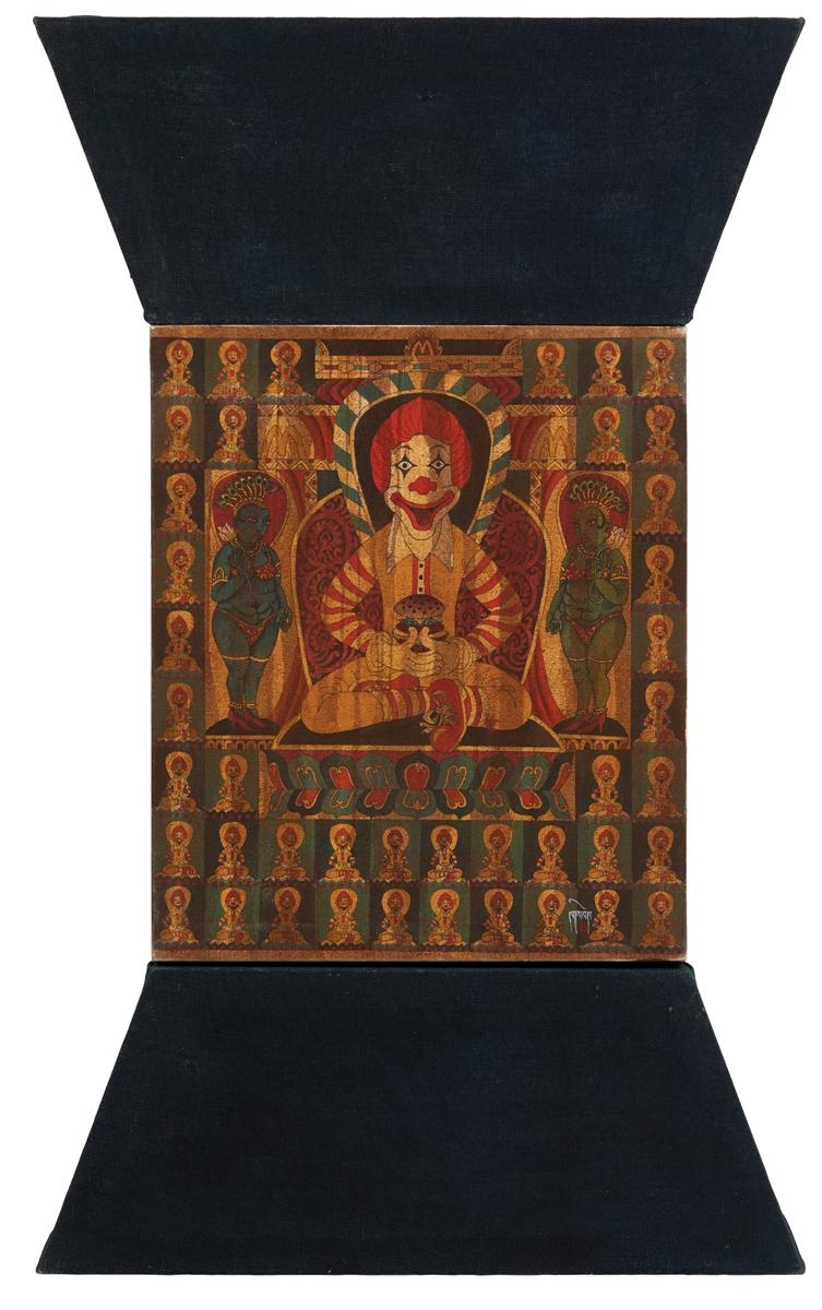 Gade | Modern Thangka - McDonald Buddha (2008) | MutualArt