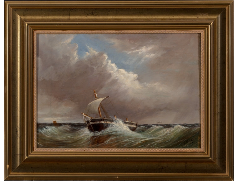 Thomas Harrison Hair | Untitled (Seascape With Single-Mast Fishing ...