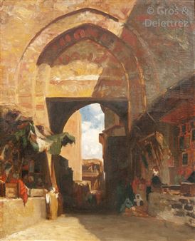 Marilhat Prosper-Georges-Antoine | Vue de la Place de L'Esbekieh et du ...