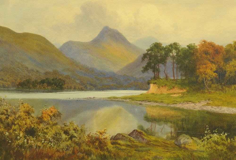 Edward Horace Thompson | Derwentwater & Causey Pike from Broomhill ...