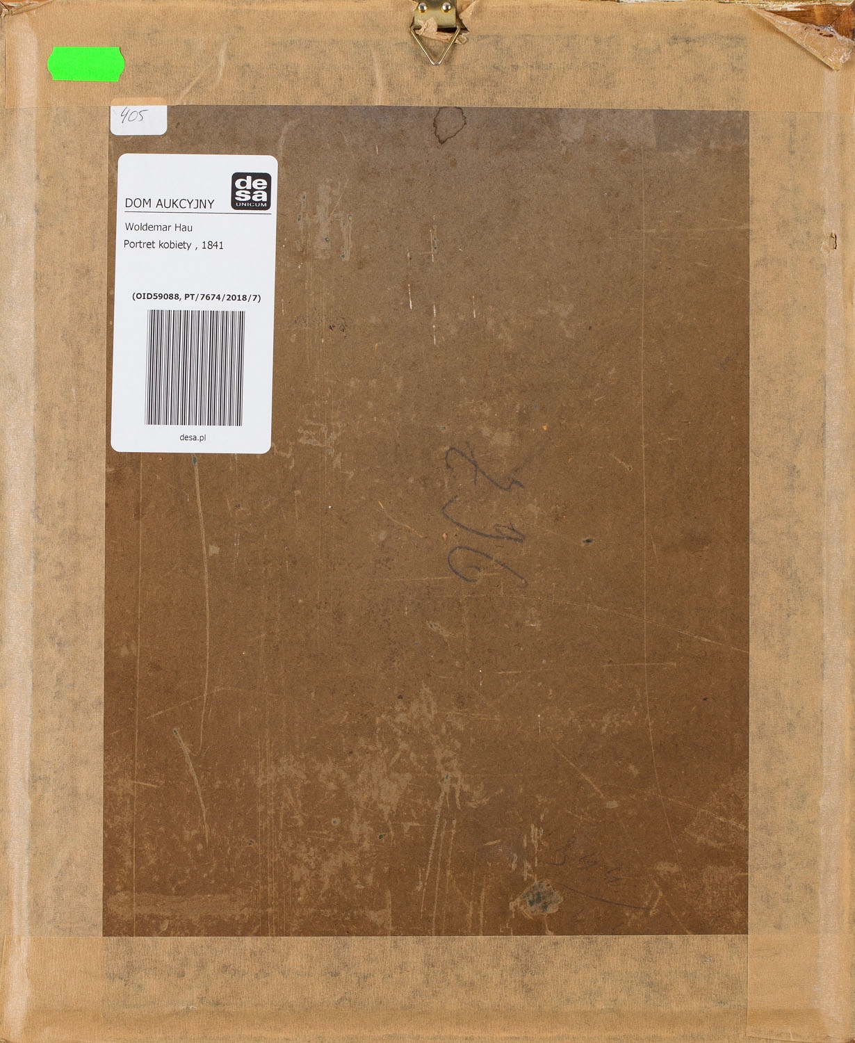 Waldemar Ivanovitch Hau | Portret damy (1841) | MutualArt