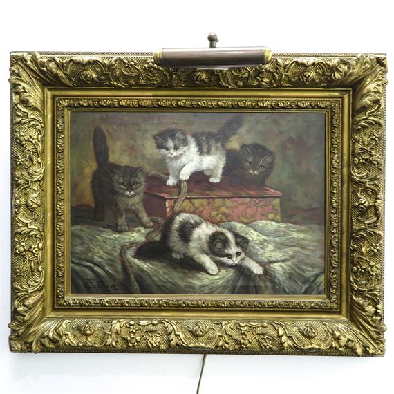 Cornelis Raaphorst | Depicting four kittens | MutualArt
