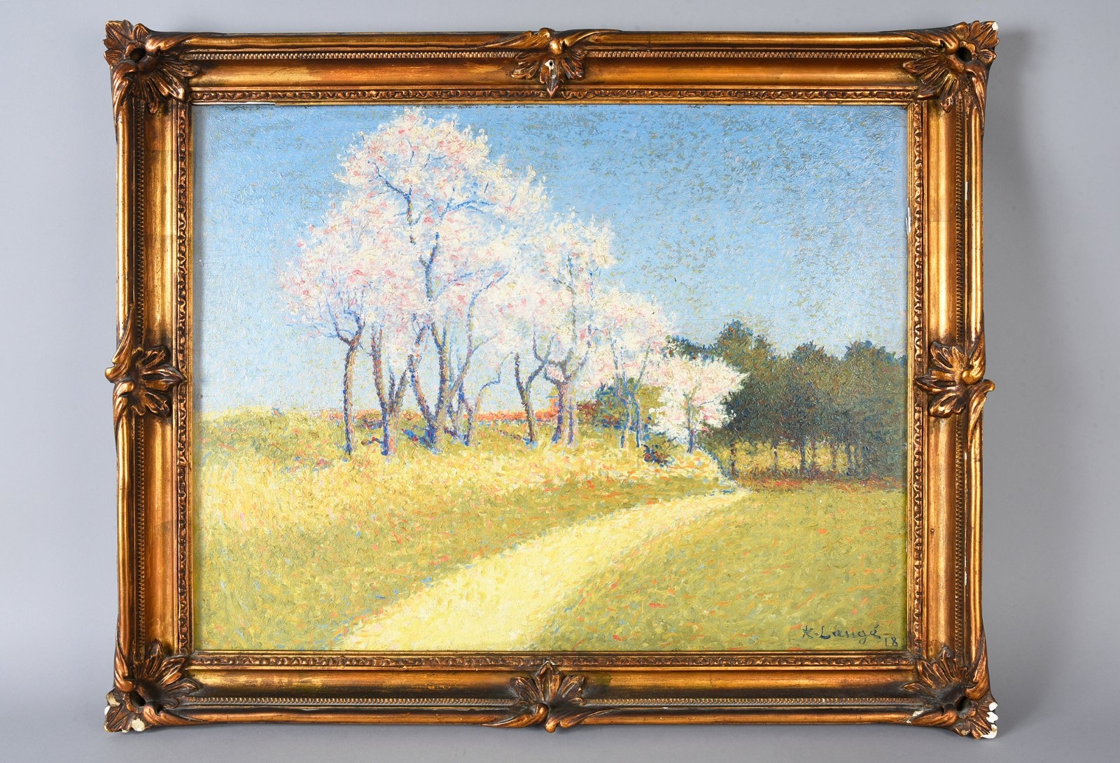 Achille Laugé | Le chemin au printemps (1918) | MutualArt