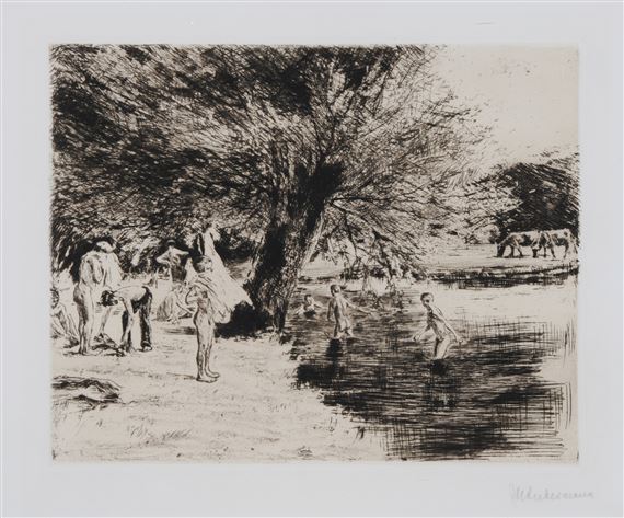 Max Liebermann | Badende Knaben (1896) | MutualArt
