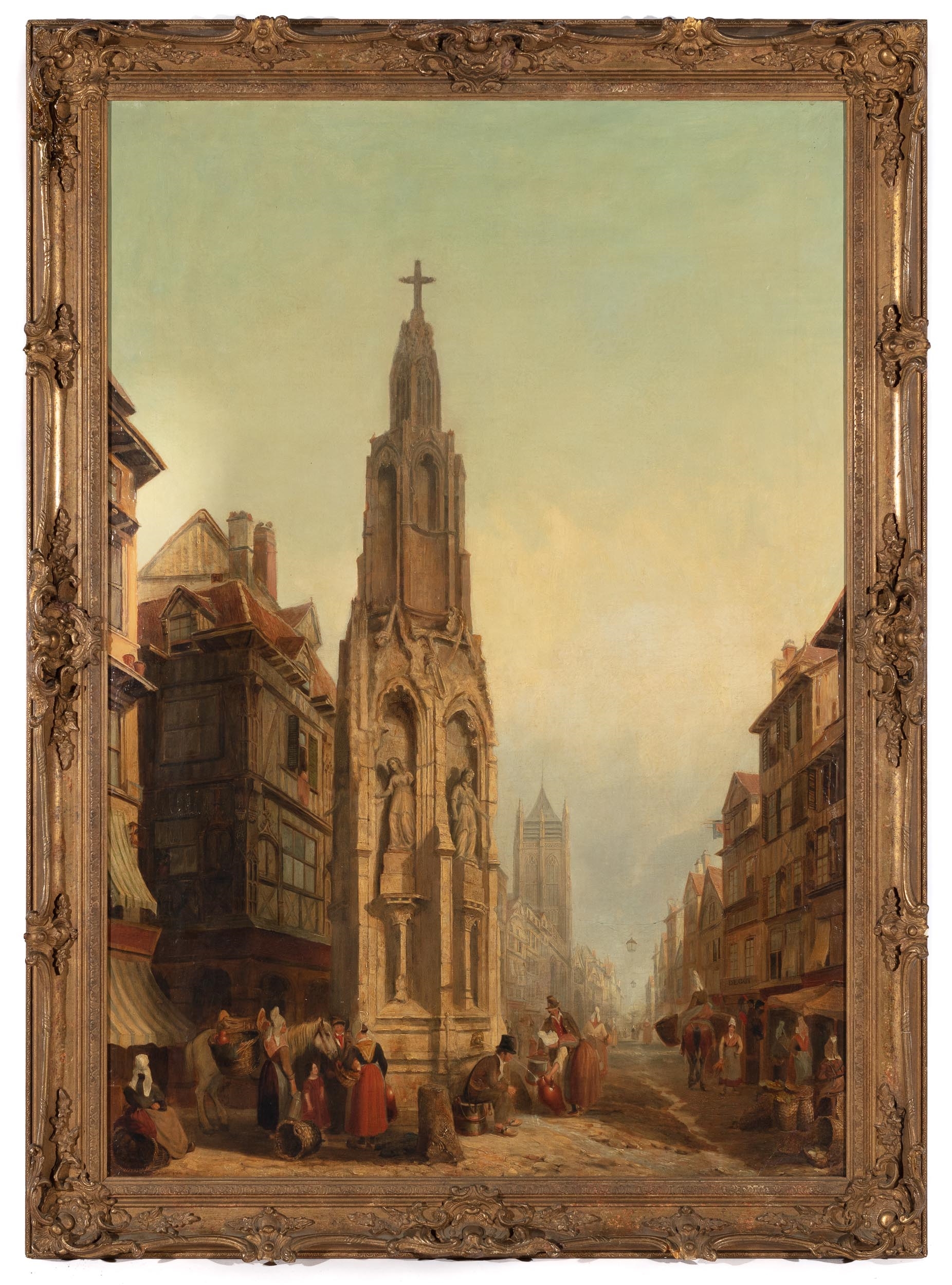 Henry Gritten | French street scene I (1853) | MutualArt