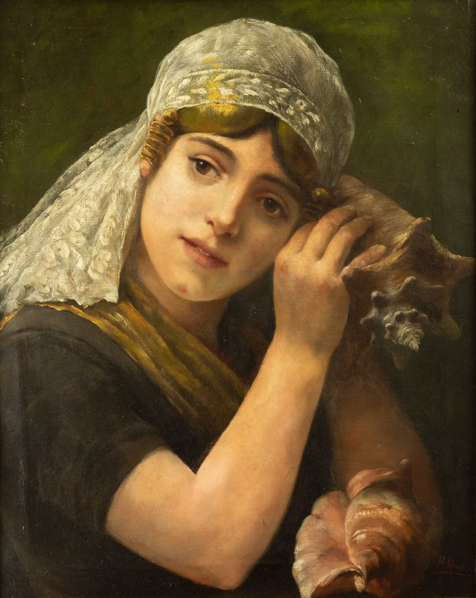 Henri Houben | Zeeuws meisje met schelp | MutualArt