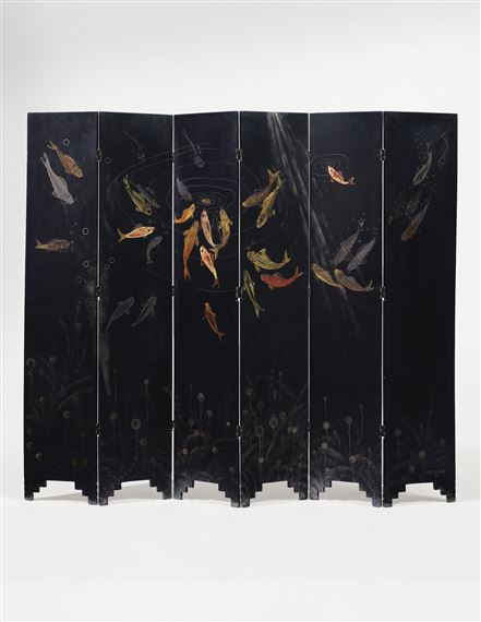 Jean Dunand | REINE DES PRÉS ET FOUGÈRES FOUR-PANEL SCREEN (Circa 1922 ...
