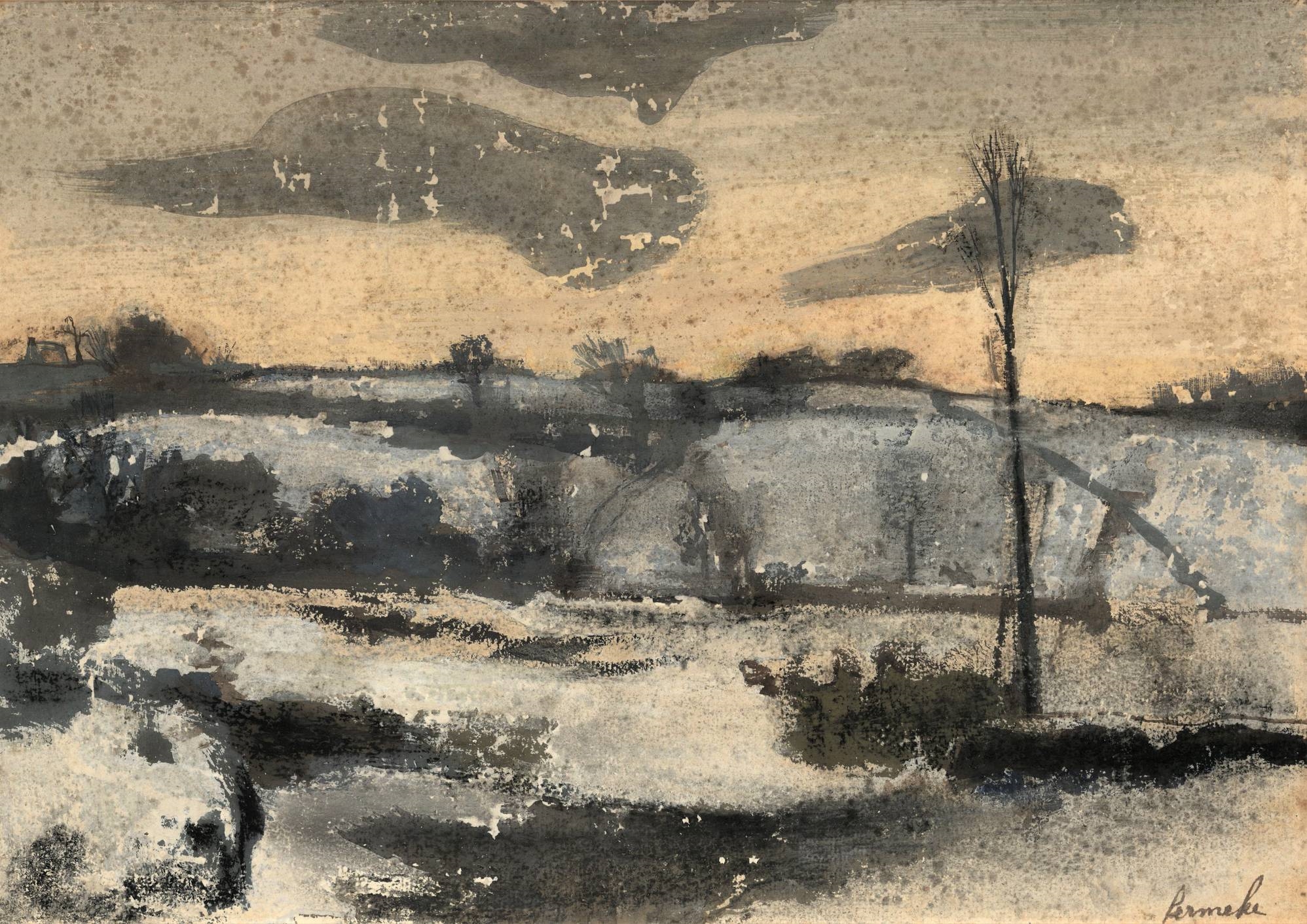Constant Permeke | Winterlandscape | MutualArt