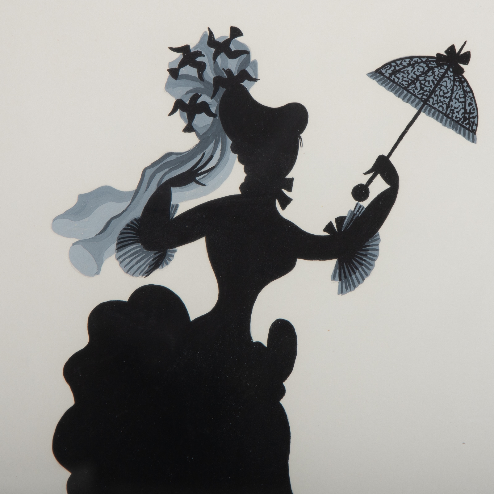 Erté | Erte. Victorian Lady Holding a Parasol | MutualArt