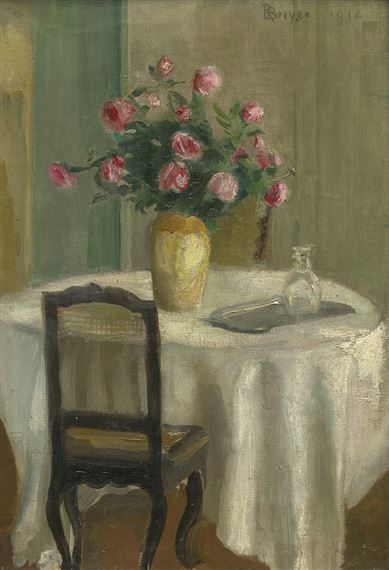 Robert Breyer | Interieur mit Rosen | MutualArt