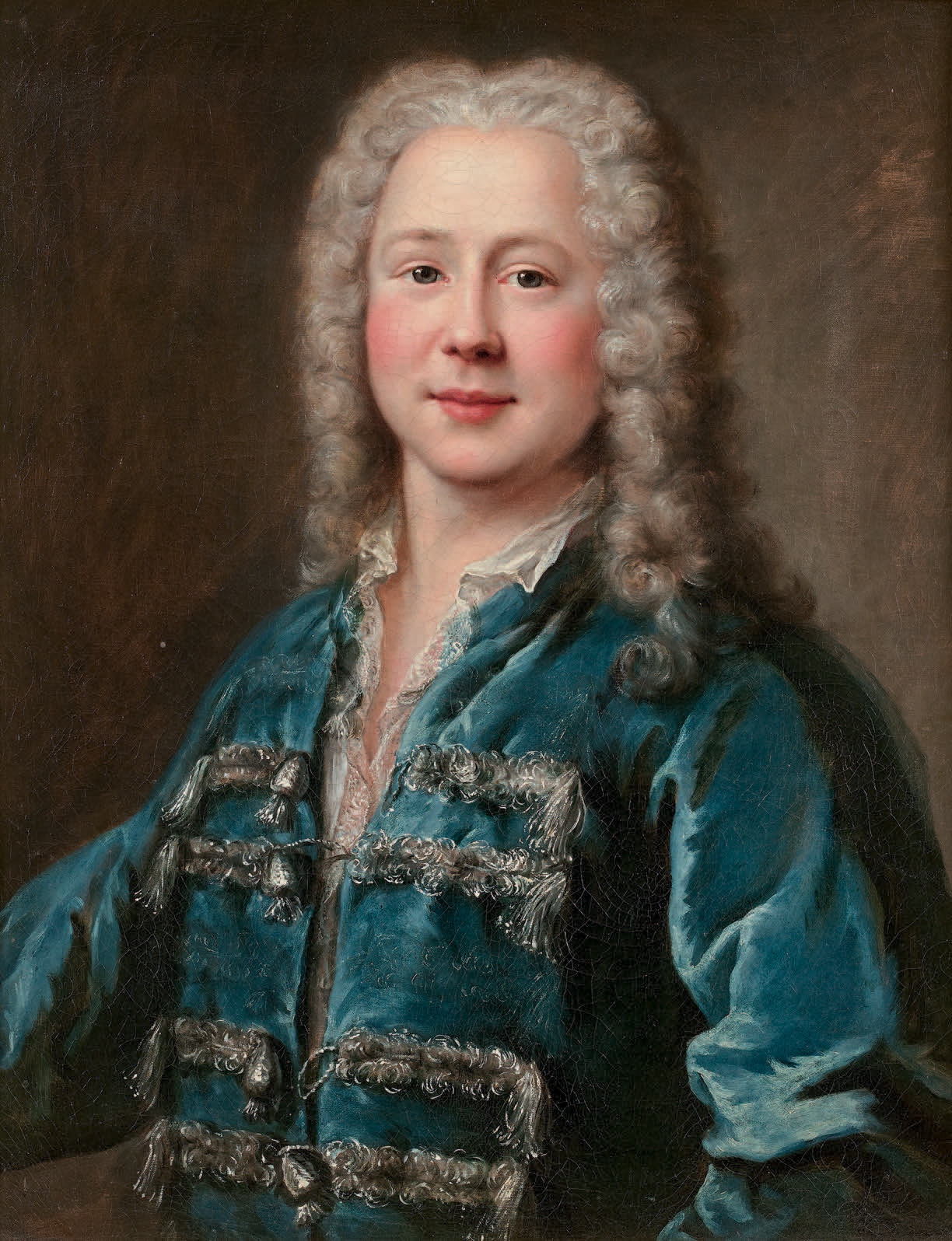Hubert Drouais | Portrait de jeune homme à l'habit bleu | MutualArt