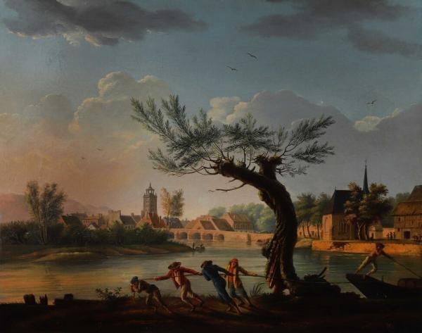 Louis Philippe Crepin | Le chemin de halage (1793) | MutualArt