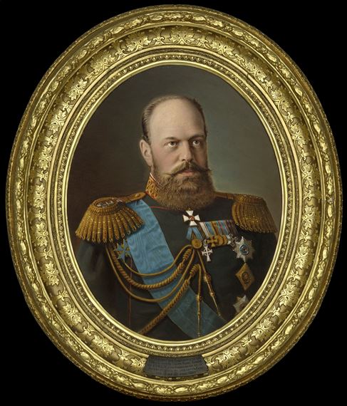 Nicolai Shilder | Portrait of Emperor Alexander III | MutualArt