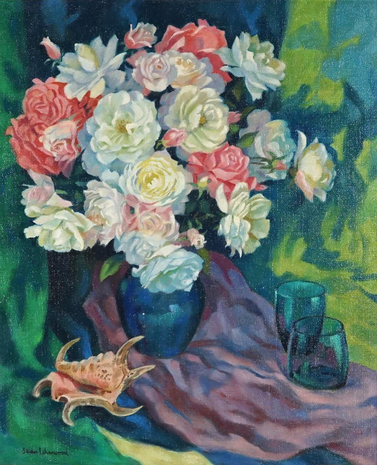 Jean de Courtenay Isherwood | Roses | MutualArt