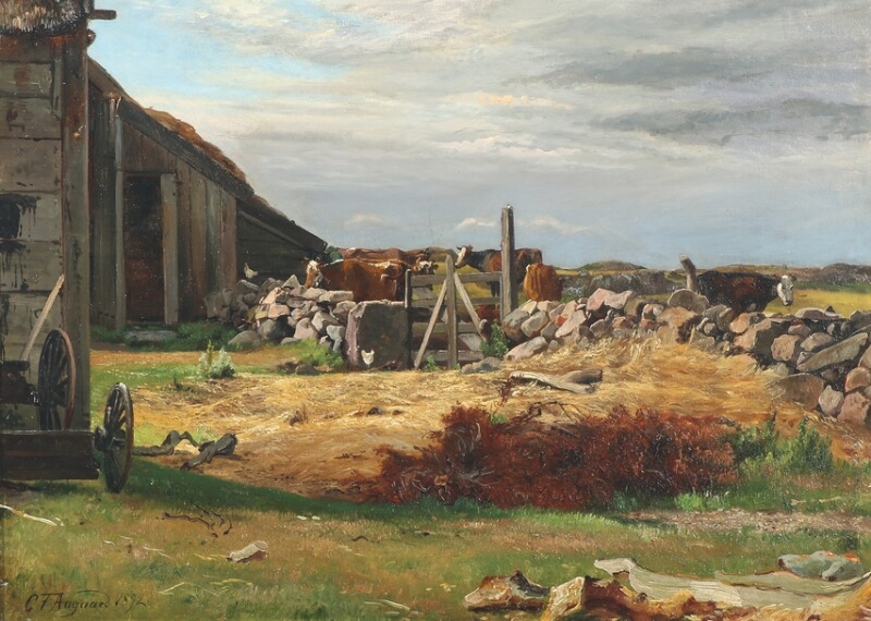 Carl Frederik Aagaard | “Ved Skovløberhuset (1892) | MutualArt