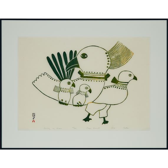 Pudlo Pudlat | FAMILY OF BIRDS (1973) | MutualArt