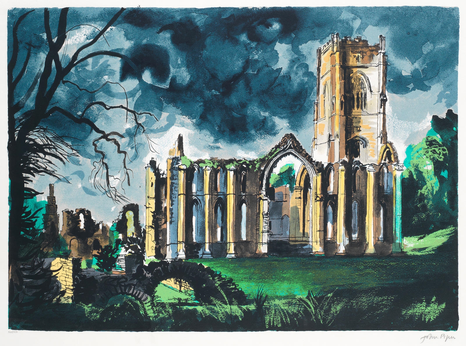 John Piper | Fountains Abbey (1983) | MutualArt