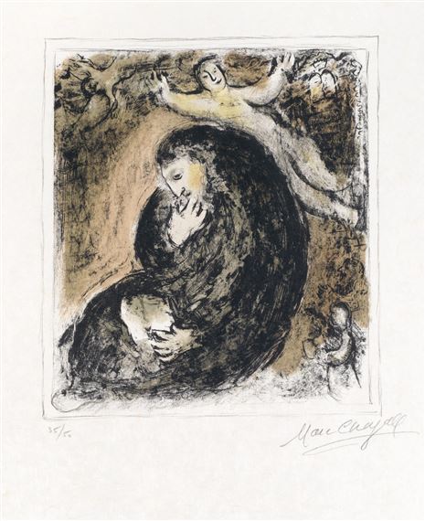 Marc Chagall | The Prophet and the Angel (1979) | MutualArt