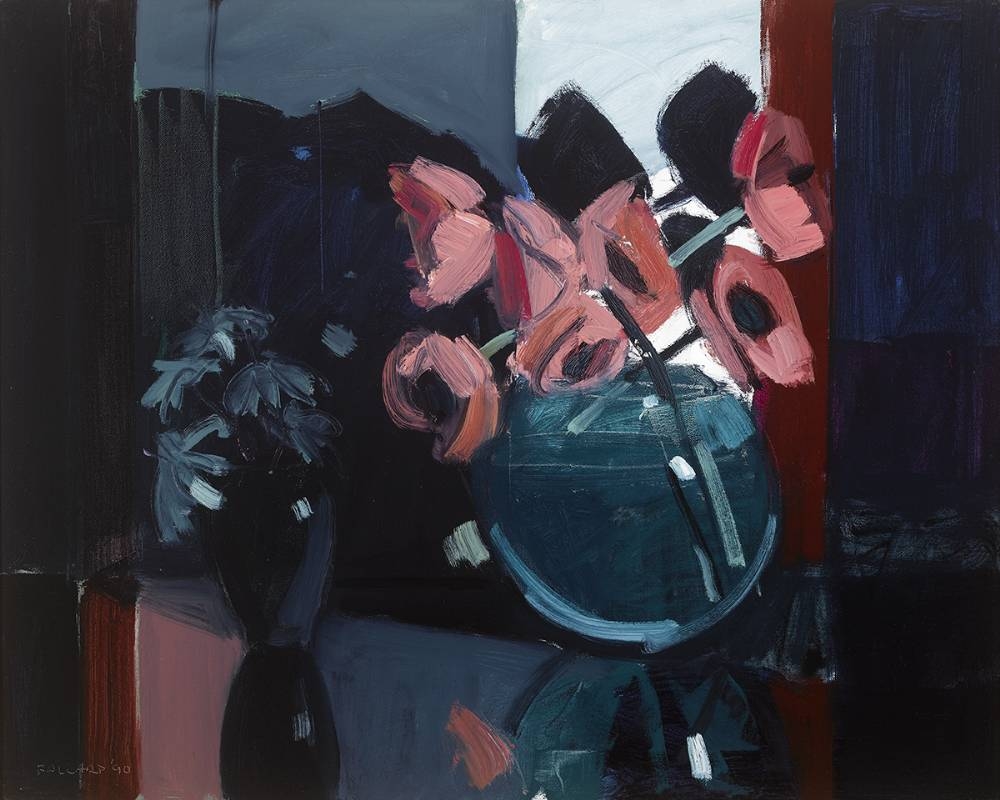 Brian Ballard | STILL LIFE WITH POPPIES IN A GLASS BOWL (1990) | MutualArt