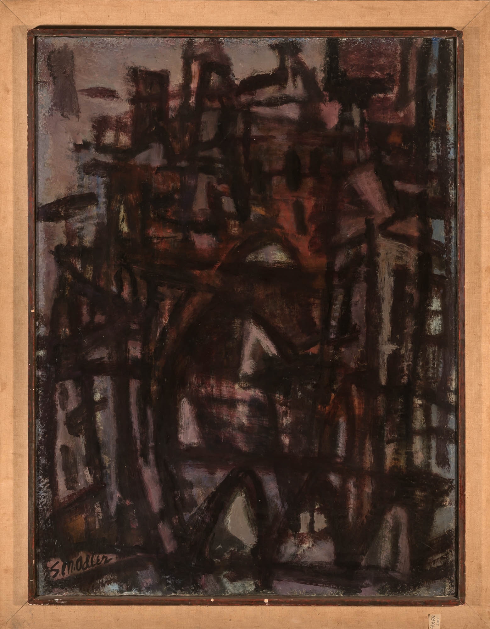 Samuel Adler | Abstract Portrait (1955) | MutualArt