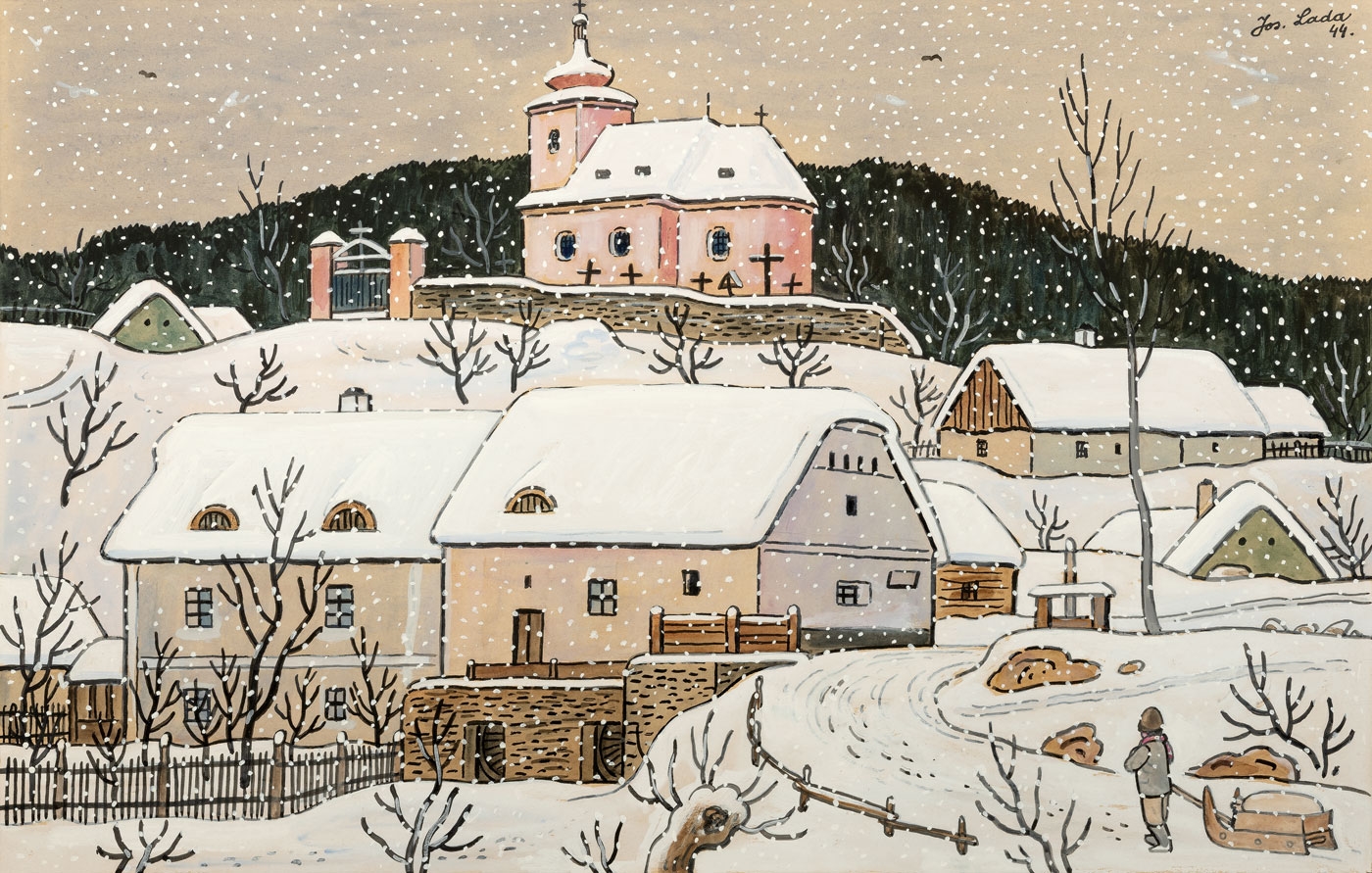 Josef Lada | Winter (1944) | MutualArt