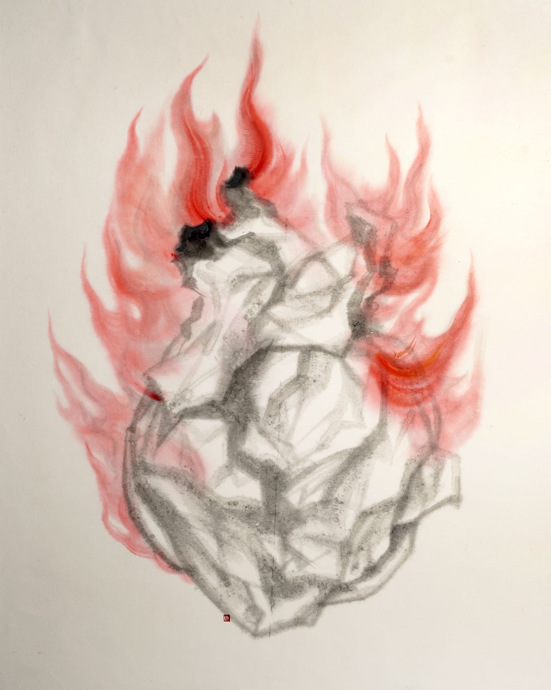 Burned Paper Drawing